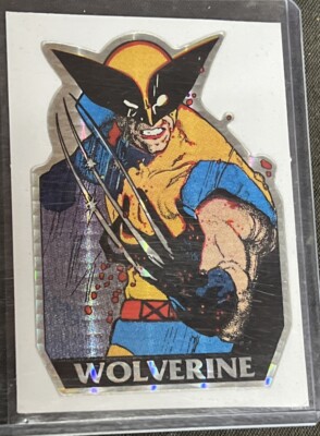1993 Marvel Masterpieces Wolverine Vending Machine Prism Sticker Die ...