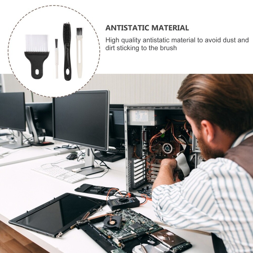 4 Pcs Camera Lens Brush Cleaning Computer Printer Brush Kit Computer ...