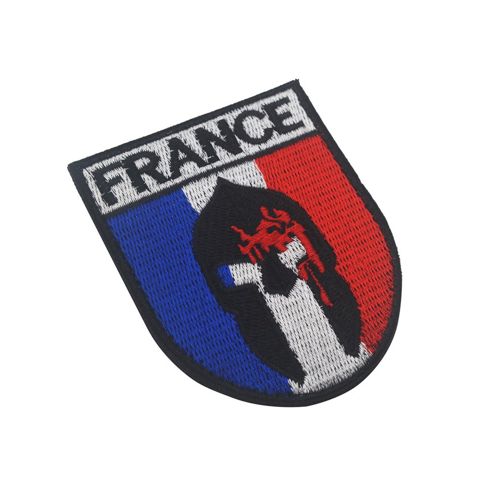 Embroidered France Flag GIGN CSI GIPN Hook Loop Patch Emblem Fastener ...