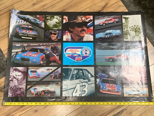 Vintage Richard Petty Pepsi STP 43 Autographed Poster 36”x24” Auto ...
