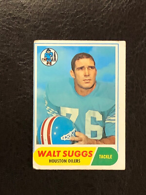 1968 Topps Football Walt Suggs Card #94 VG Houston Oilers | eBay