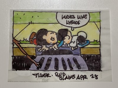 Bud Blake Comic Strip Tiger Signed Autograph Art Sketch PSA DNA j2f1c ...