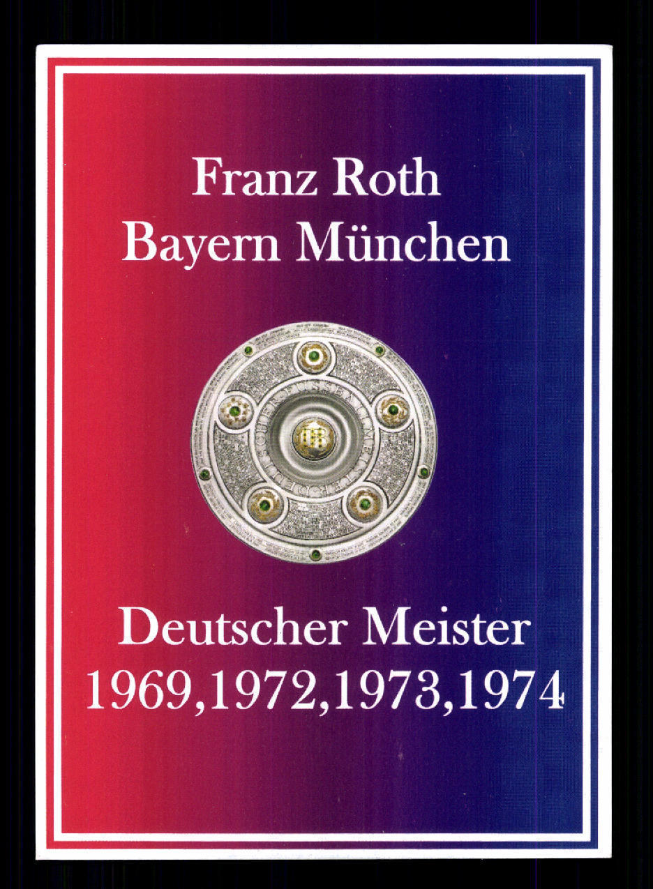 Franz Roth Autogrammkarte Bayern München Spieler 60er Jahre Original ...
