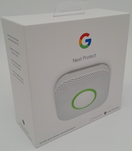 Google Nest Protect Battery Operated Smoke & Carbon Monoxide Alarm ...