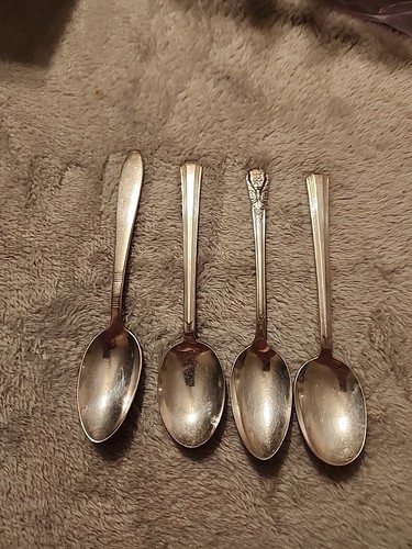 4 Rare Antique Rail Road Tea Spoons - Union Pacific, Southern Pacific ...