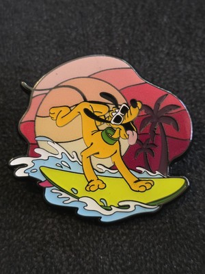 Loungefly Disney Mickey Mouse & Friends Sunset Pluto Surfing Enamel Pin ...