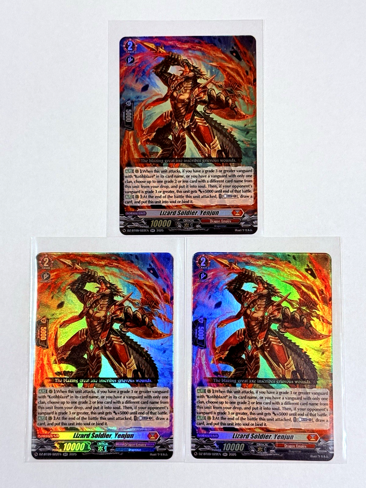 Cardfight!! Vanguard Super Brave Detonation - Lizard Soldier, Yenjun RR ...