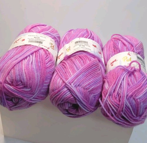 Wendy Peter Pan Yarn DK Double Knit Tropical Crush #993 50g Lot of 3 | eBay