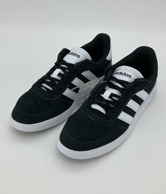 Women's Adidas Breaknet Sleek Black IH5466 White Leather Shoes | eBay