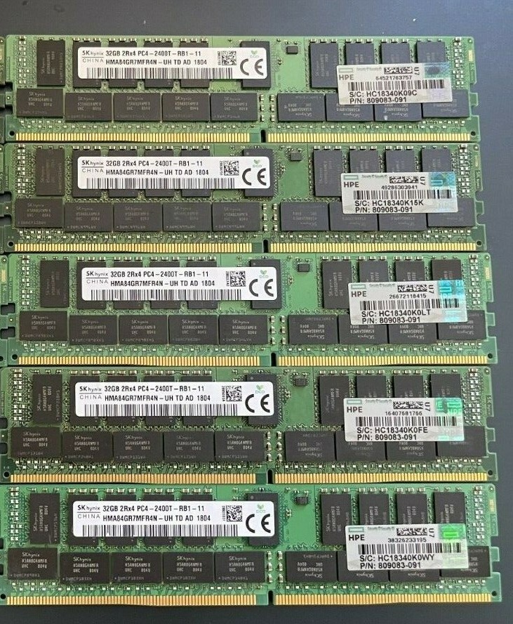 Genuine HP 805351-B21 819412-001 809083-091 32GB 2RX4 PC4-2400T module ...