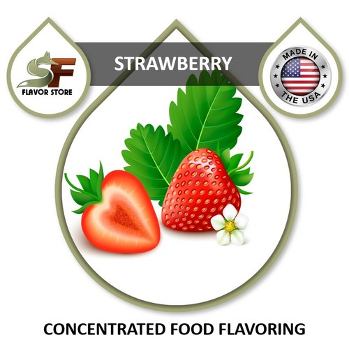 Strawberry Food Flavor, Flavoring Concentrate 1oz/30ml - 4oz/120ml | eBay