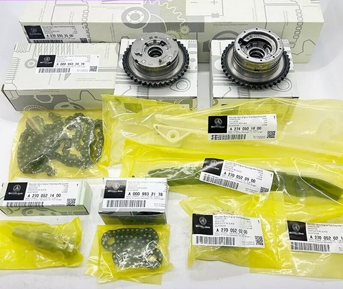 9Pcs NEW OEM Timing Chain Kit Fit For Mercedes Benz W205 W213 X156 M270 ...