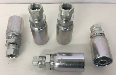 *Qty Of 5* PARKER 106HY-06-08 HYDRAULIC HY FITTING 3/8 JIC Swivel ...