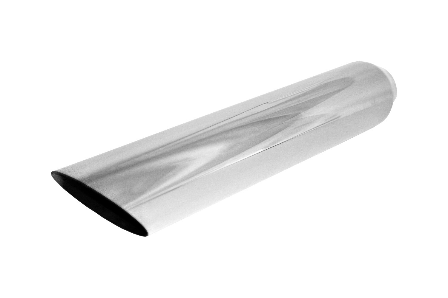 Brand New Polished Stainless Exhaust Tip Angle Cut Tip 2 1/4" IN 3.5 ...