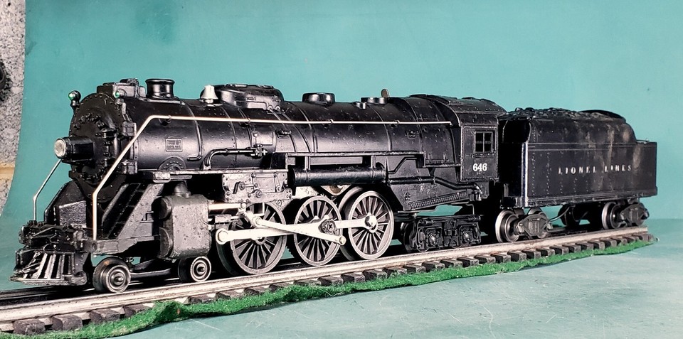 LIONEL 646 HUDSON STEAM ENGINE * MAGNETRACTION * 6466WX TENDER * SVCD ...
