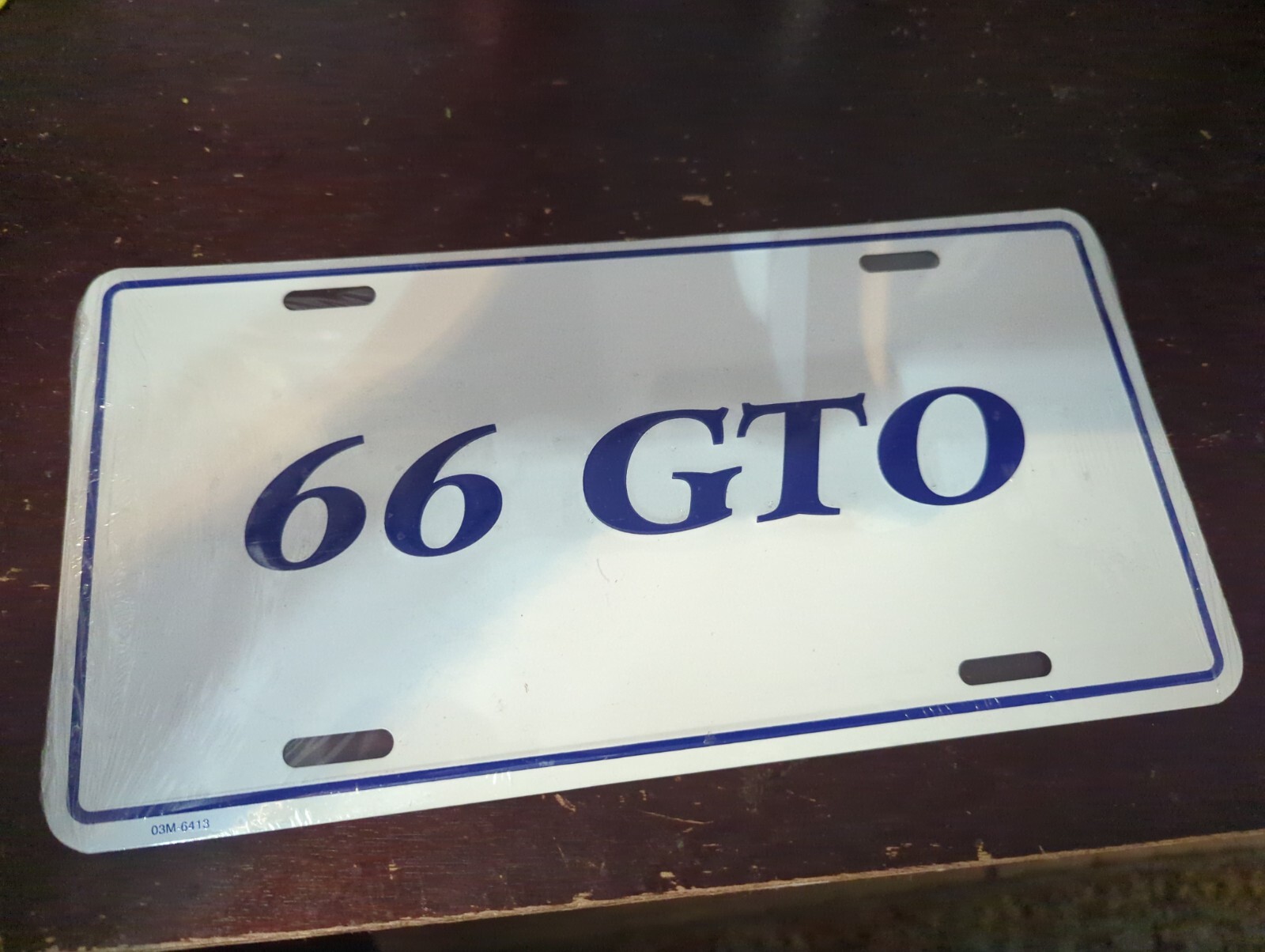 NEW REPO 1966 GTO LICENSE PLATE PONTIAC 66 COUPE CONVERTIBLE TRI-POWER ...