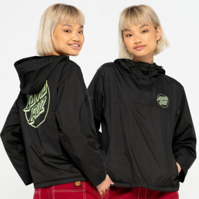 SANTA CRUZ Opus Dot Shell Jacket - Womens size 8 - Skate / Surf Style ...