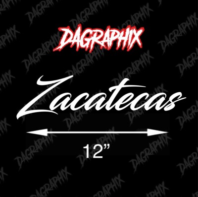 zacatecas vinyl decal sticker MX windshield | eBay