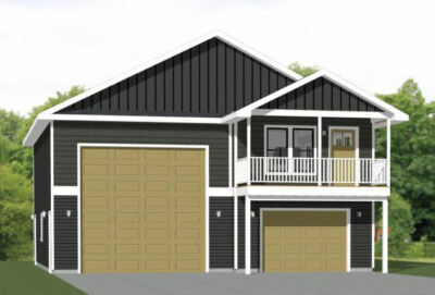36x42 Apartment with 1-Car 1-RV Garage -- PDF Floor Plan -- 961 sqft ...