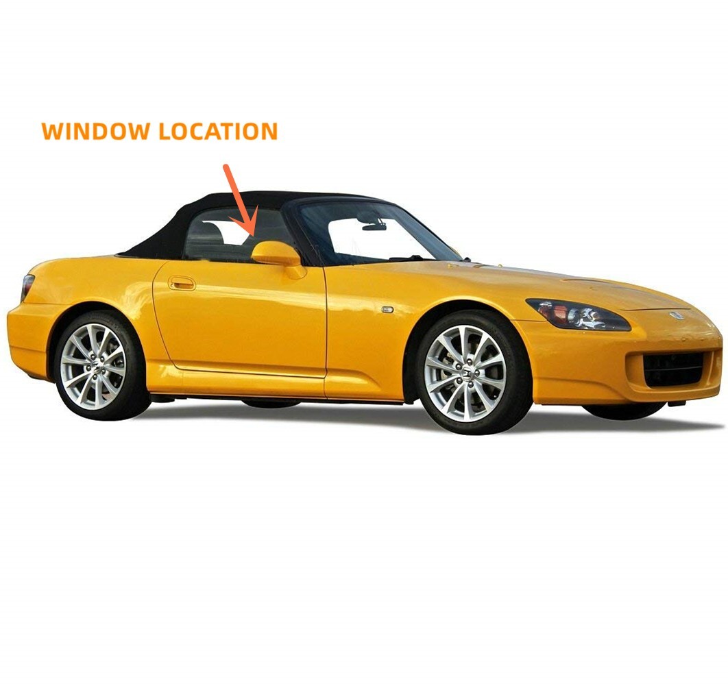 Passenger/Right Side Door Window Glass For 2000-2009 Honda S2000 ...