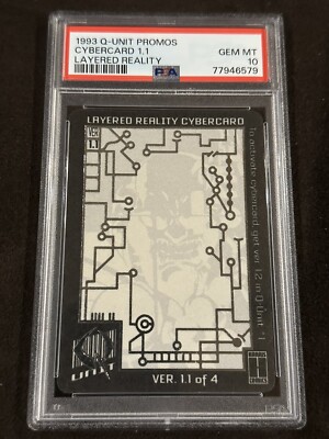 PSA 10 Q-Unit Trading Card #1.1 Layered Reality Cybercard Harris Comics ...