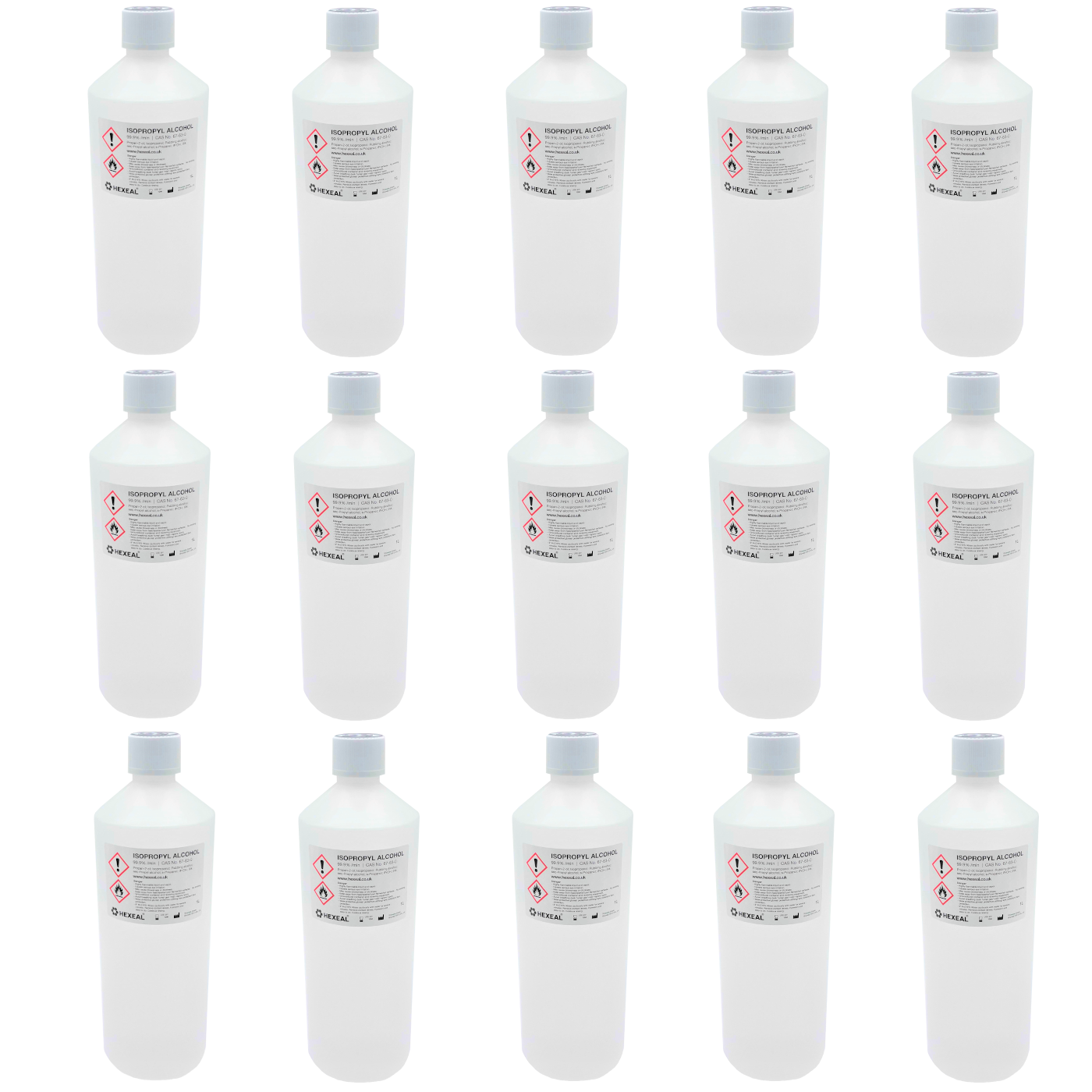 Hexeal 99.9% Isopropyl Alcohol 500ml – 250L IPA for Sanitising ...