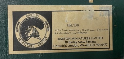 Barton Miniatures 90mm Comte Louis D’Hilliers Metal Figure Napoleonic ...