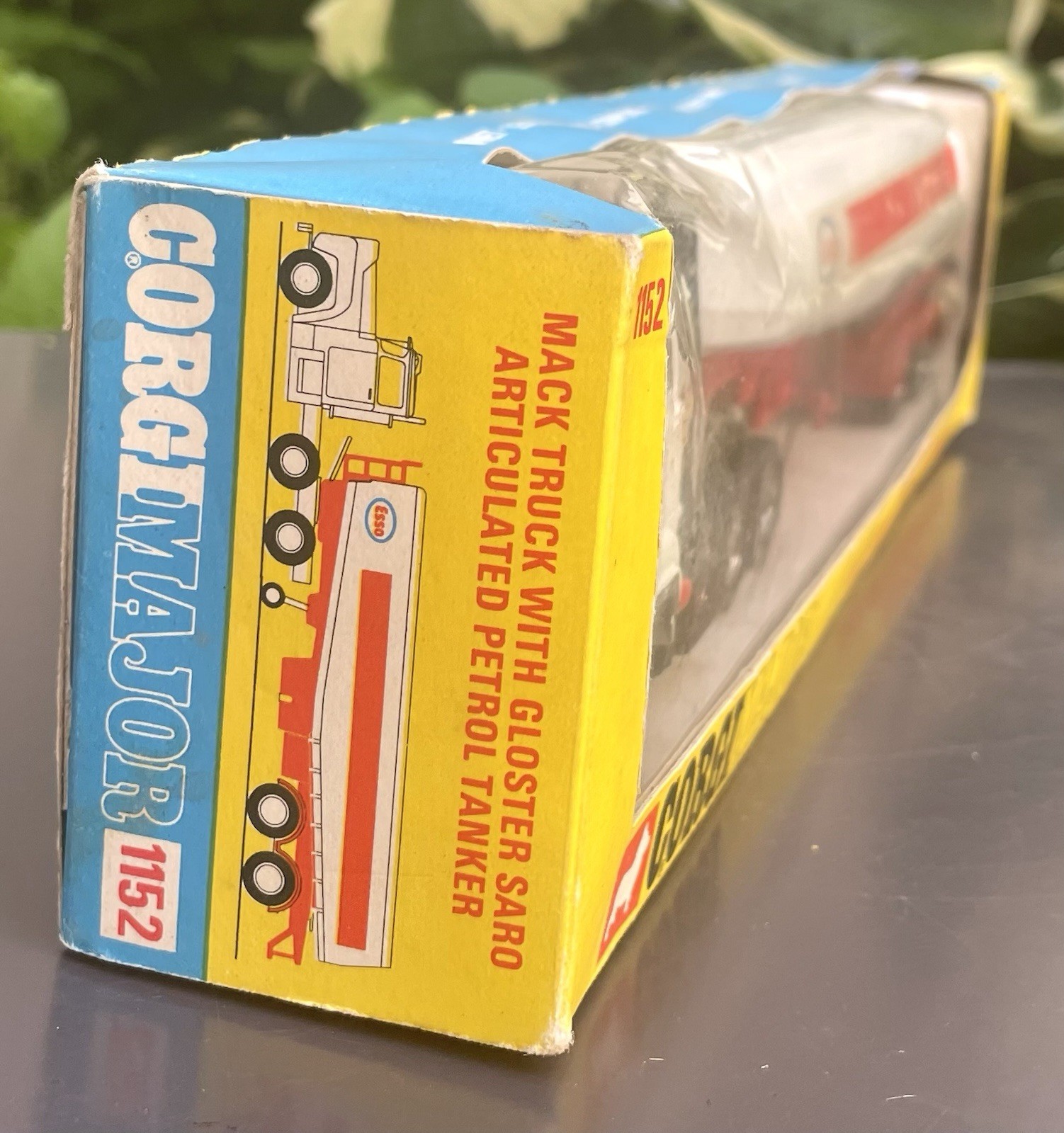 Vintage 1973 Esso Mack Truck Gloster Saro Petrol Tanker 1152 by Corgi Major UK | eBay