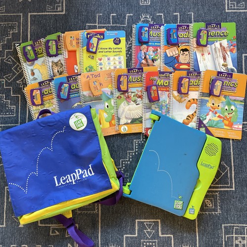 LeapFrog LeapPad Leap Pad Learning System with 14 Books & Cartridges ...