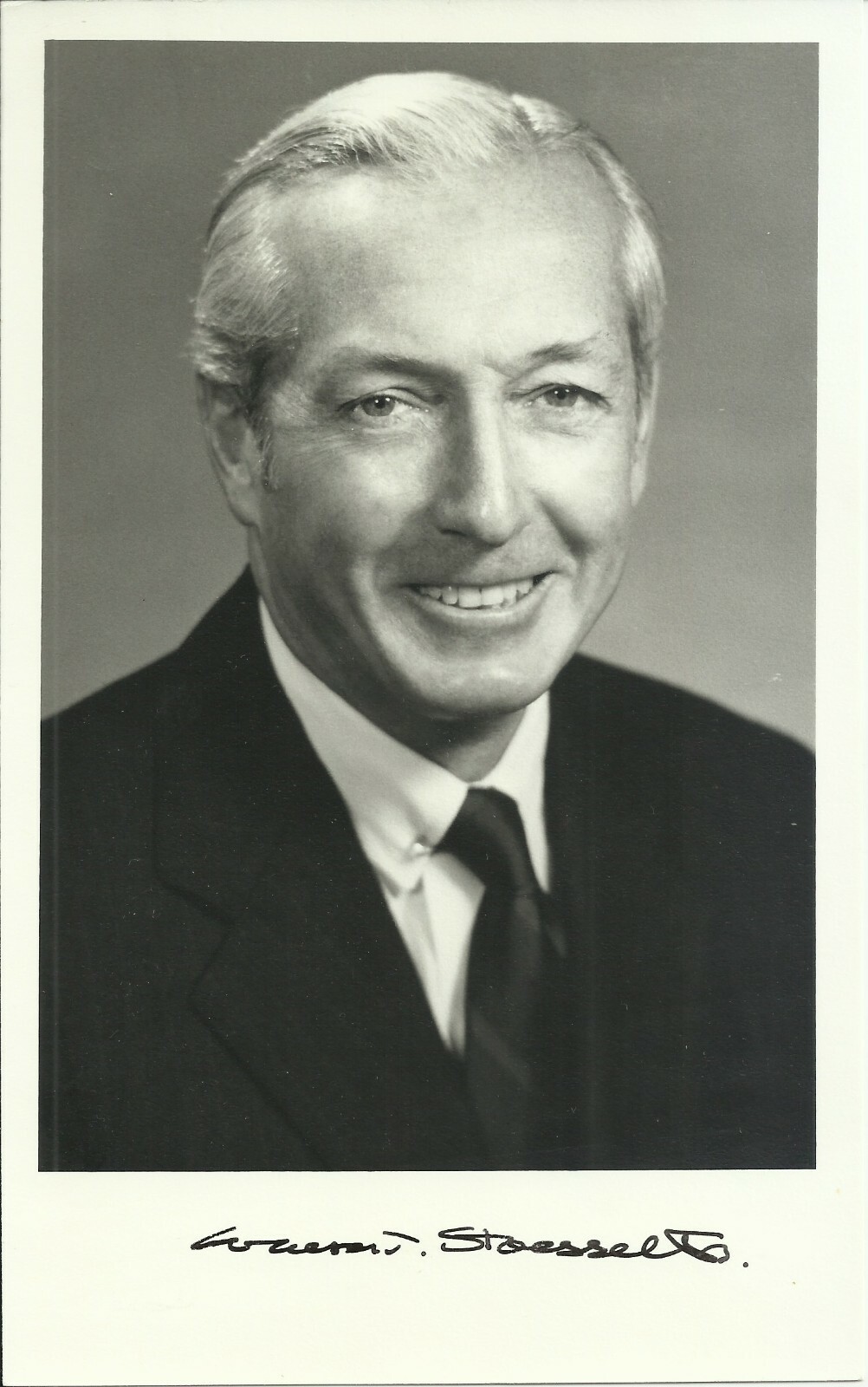 Walter Stoessel - U.S. Ambassador Original Autograph 5x8 Signed Photo ...
