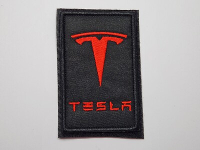 TESLA Hook and Loop Patch Badge Tactical Morale Automotive Logo | eBay ...