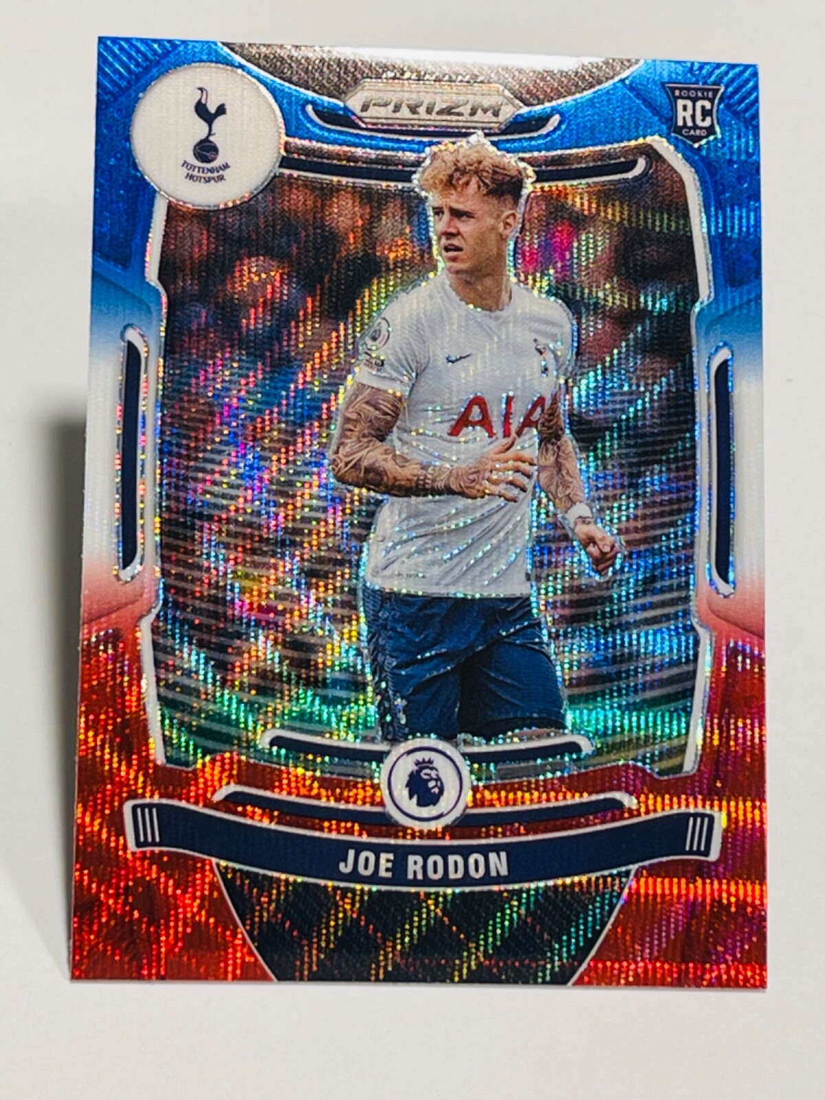 JOE RODON 2021-22 Prizm Premier League RED WHITE & BLUE Wave RC Rookie ...