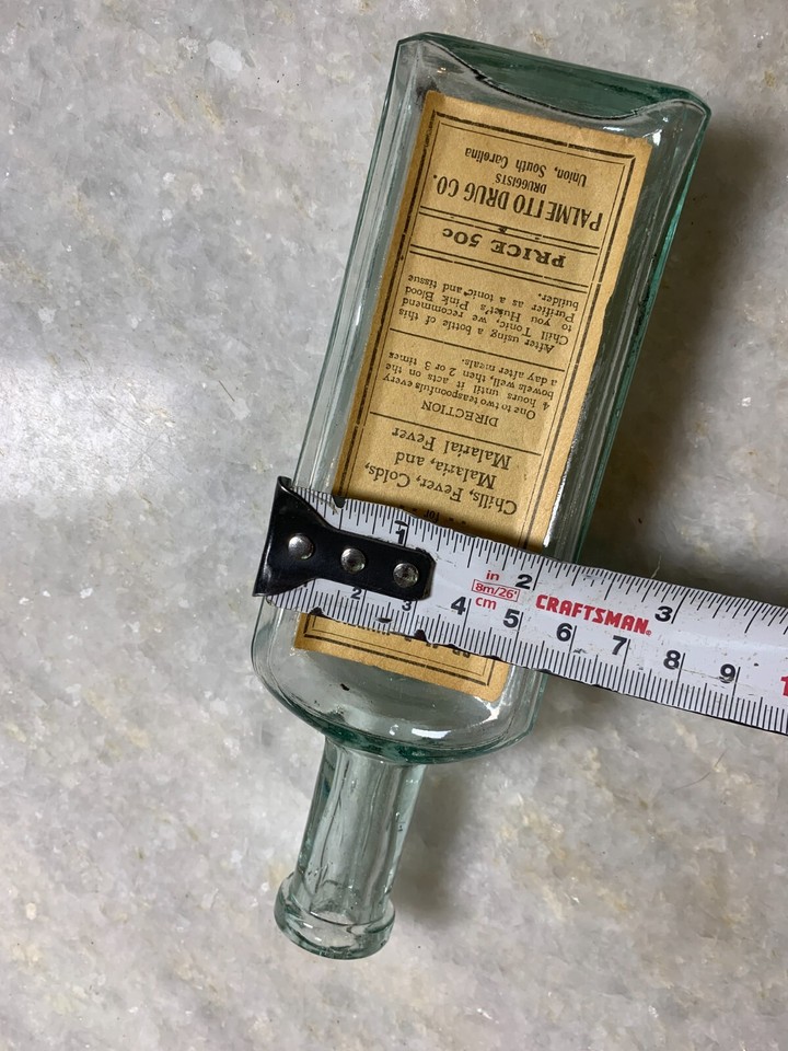 Antique Bottle Label Huiets Huiet's CHILL BUSTER Palmetto Union South ...