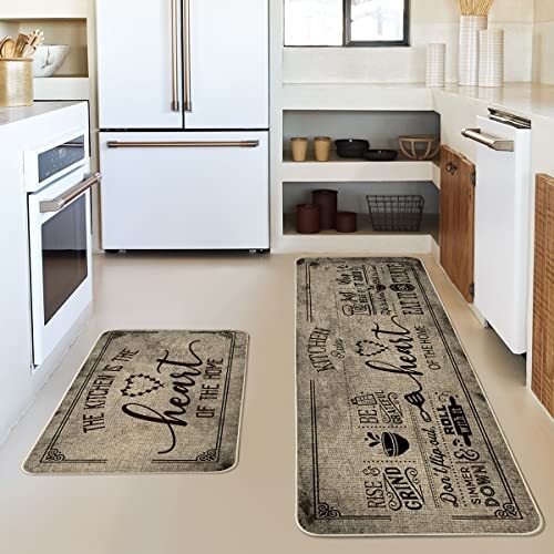 Kitchen Quotes Kitchen Mats Set of 2, Seasonal The 17" x 29" /17" x 59 ...