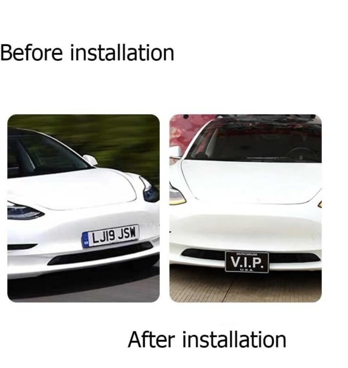 Front License Plate Mount for Tesla Model 3/Y 2016-2023 - | eBay