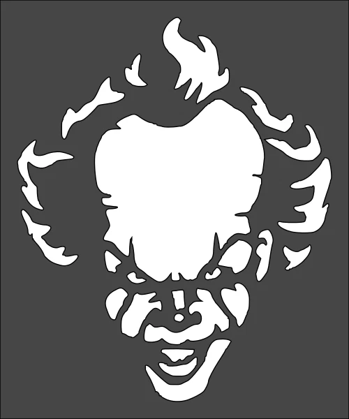 Clown Stencil