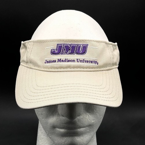 James Madison University Visor Hat The Game Adjustable Khaki Purple | eBay