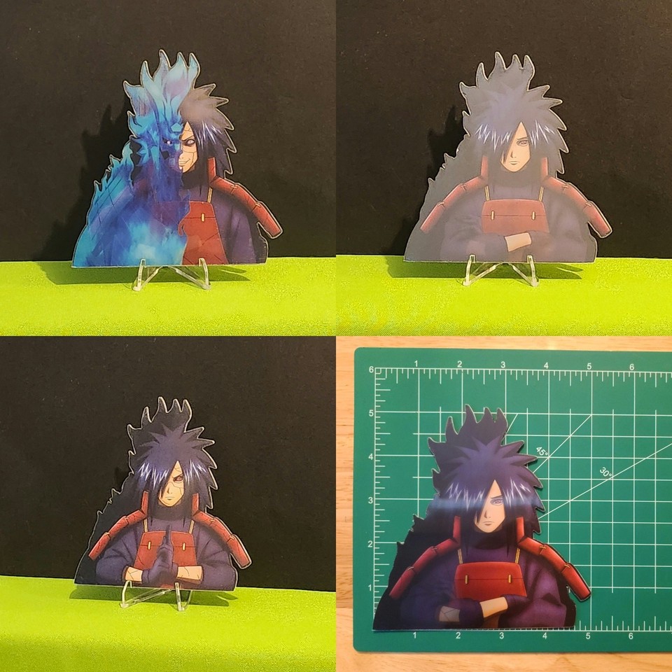 Madara Uchiha Naruto 3D Anime Lenticular Peeker Sticker Car Decal | eBay