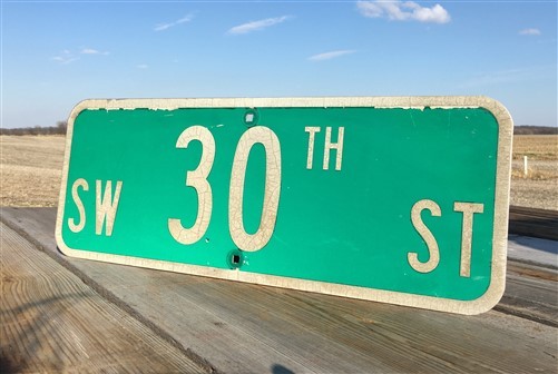 SW 30th ST Street Sign, 9x24 Vintage Green Road Sign, Metal Road Sign ...