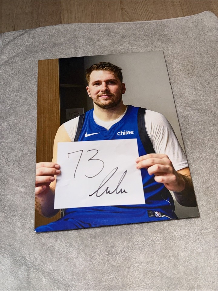 Luka Doncic Signed 11x14 Canvas 73 Point Game Beckett LOA | eBay