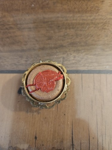 Vtg Saint Teresiae First Class Religious Catholic Reliquary Relic w ...