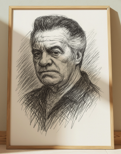 PAULIE WALNUTS GUALTIERI THE SOPRANOS DRAWING PRINT PORTRAIT SKETCH 8 ...