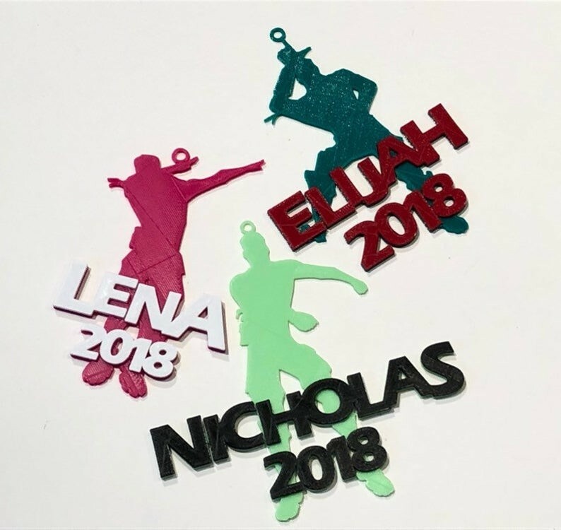 Floss Ornament, Custom Fort Christmas Nite Ornament Personalized | eBay