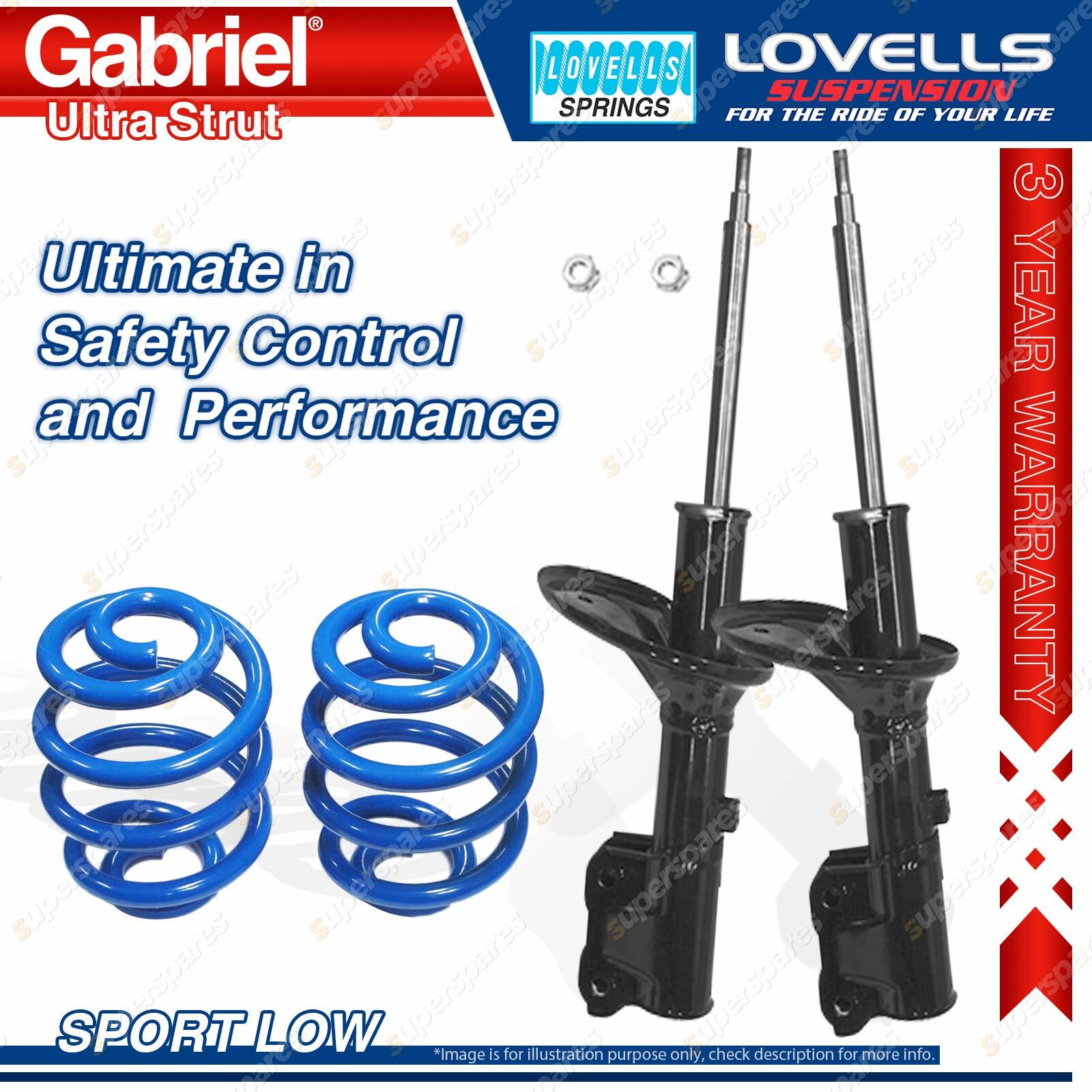 Front Sport Low Gabriel Ultra Shocks Coil Springs for Mitsubishi Lancer ...