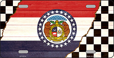 Missouri Racing Flag Novelty Metal License Plate Tag LP13710 | eBay