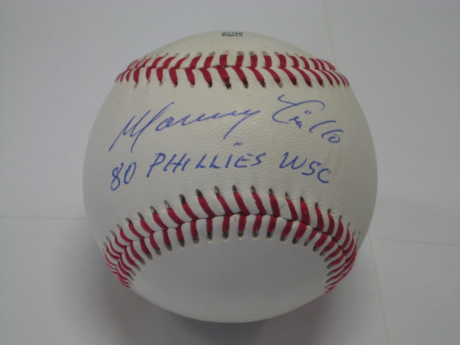 MANNY TRILLO AUTOGRAPH SIGNED INSCRIBED 80 PHILLIES WSC BASEBALL COA ...