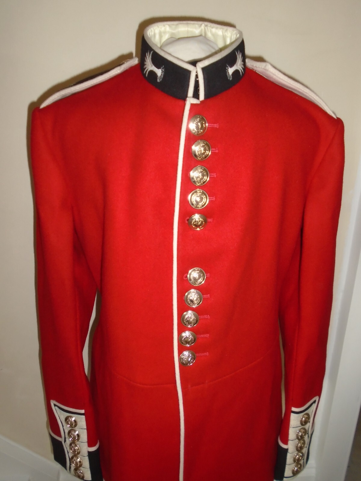 WELSH GUARDS MENS RED CEREMONIAL TUNIC CHEST 43" BRITISH ARMY ISSUE ...