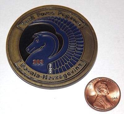 Challenge Coin - NATO - US Army - SFORX - Task Force Pegasus - Bosnia ...