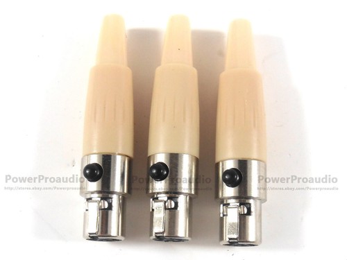 3pcs DIY 4pin Stereo Screw Lock Connector fit for shure Microphone ...