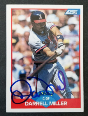 1989 Score SIGNED: Darrell Miller, ANGELS #499 | eBay
